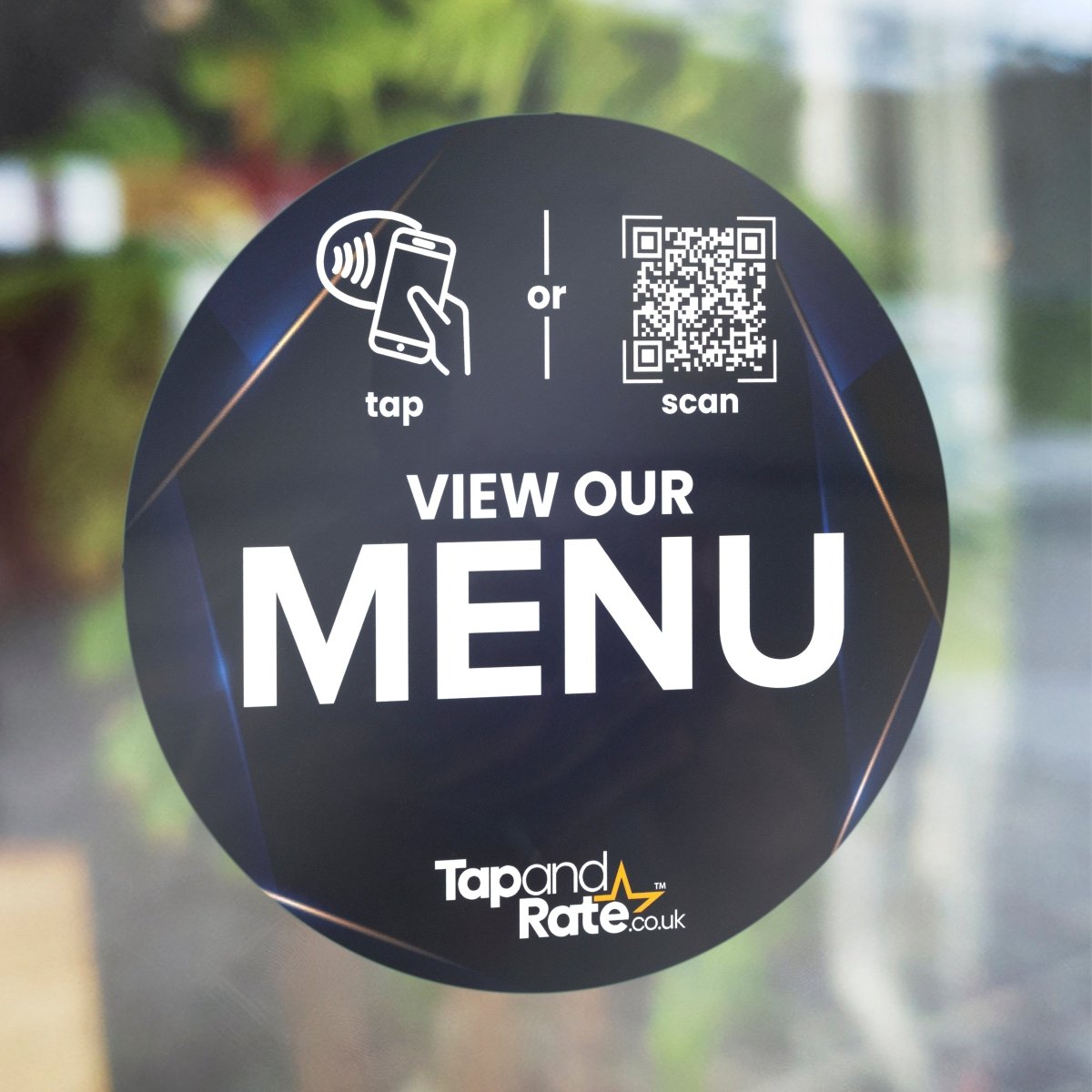 View menu NFC Window Sticker
